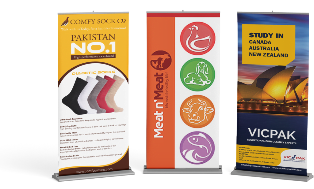 Standee Design Services, Roller Bnner Design, Arfa Technologies